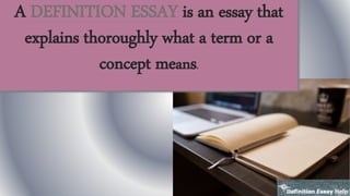 What Is a Definition Essay and How to Write It | PPTX