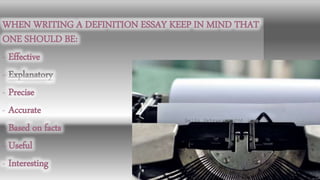 What Is a Definition Essay and How to Write It | PPTX