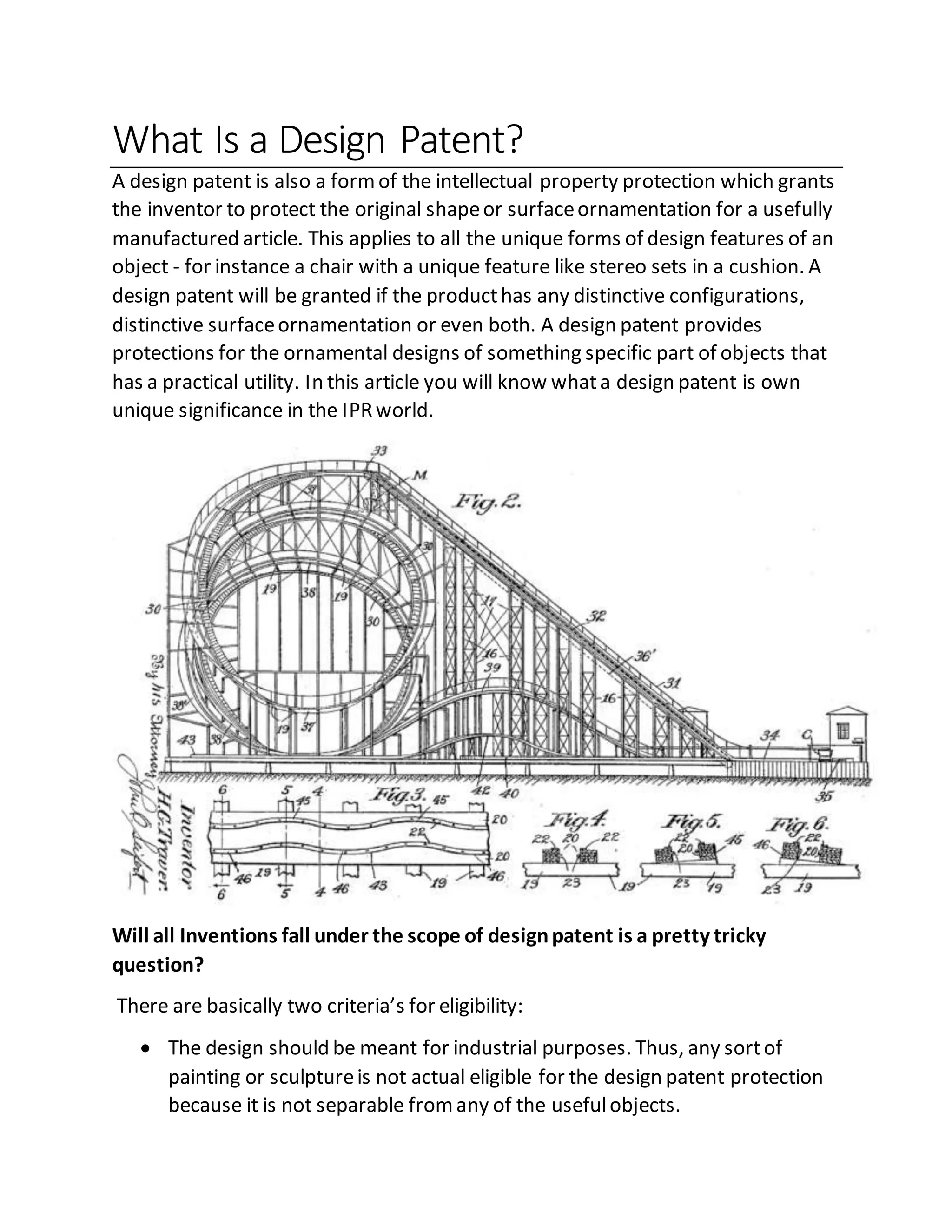 What is a design patent | DOCX | Desktop Publishing | Computer Software ...