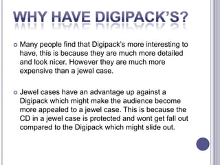 What is a digipack | PPTX