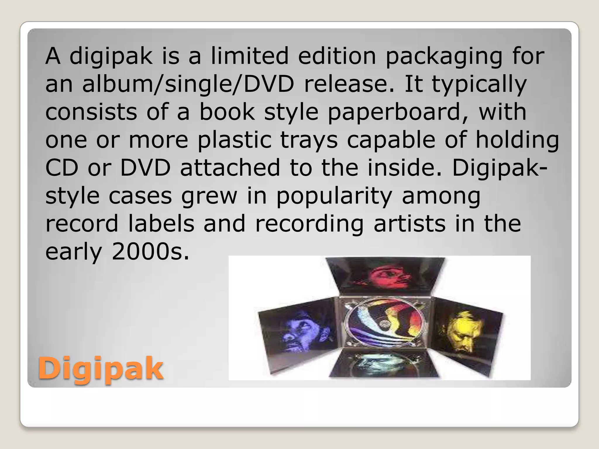 What is a digipak | PPTX