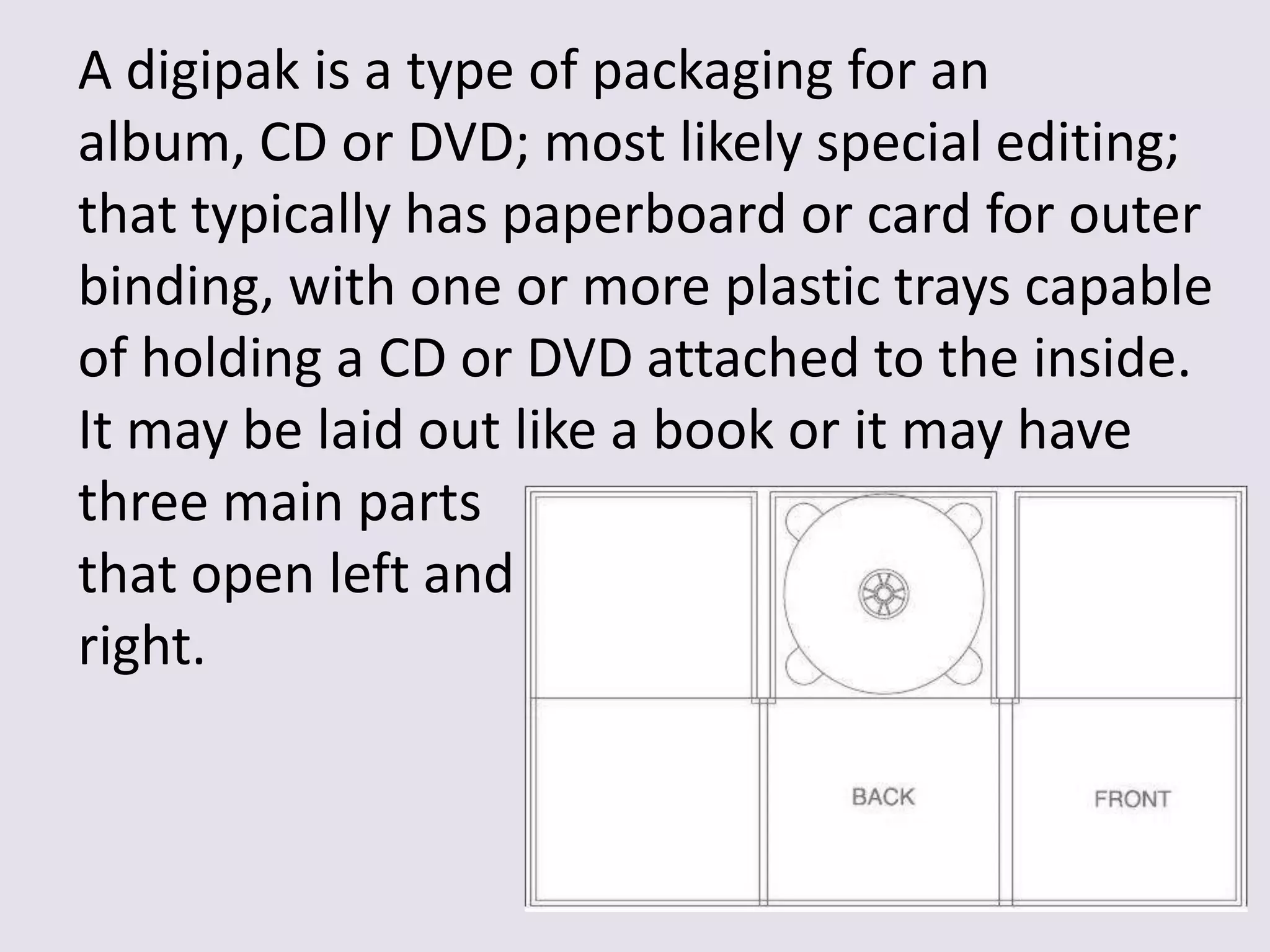 What is a digipak? | PPT