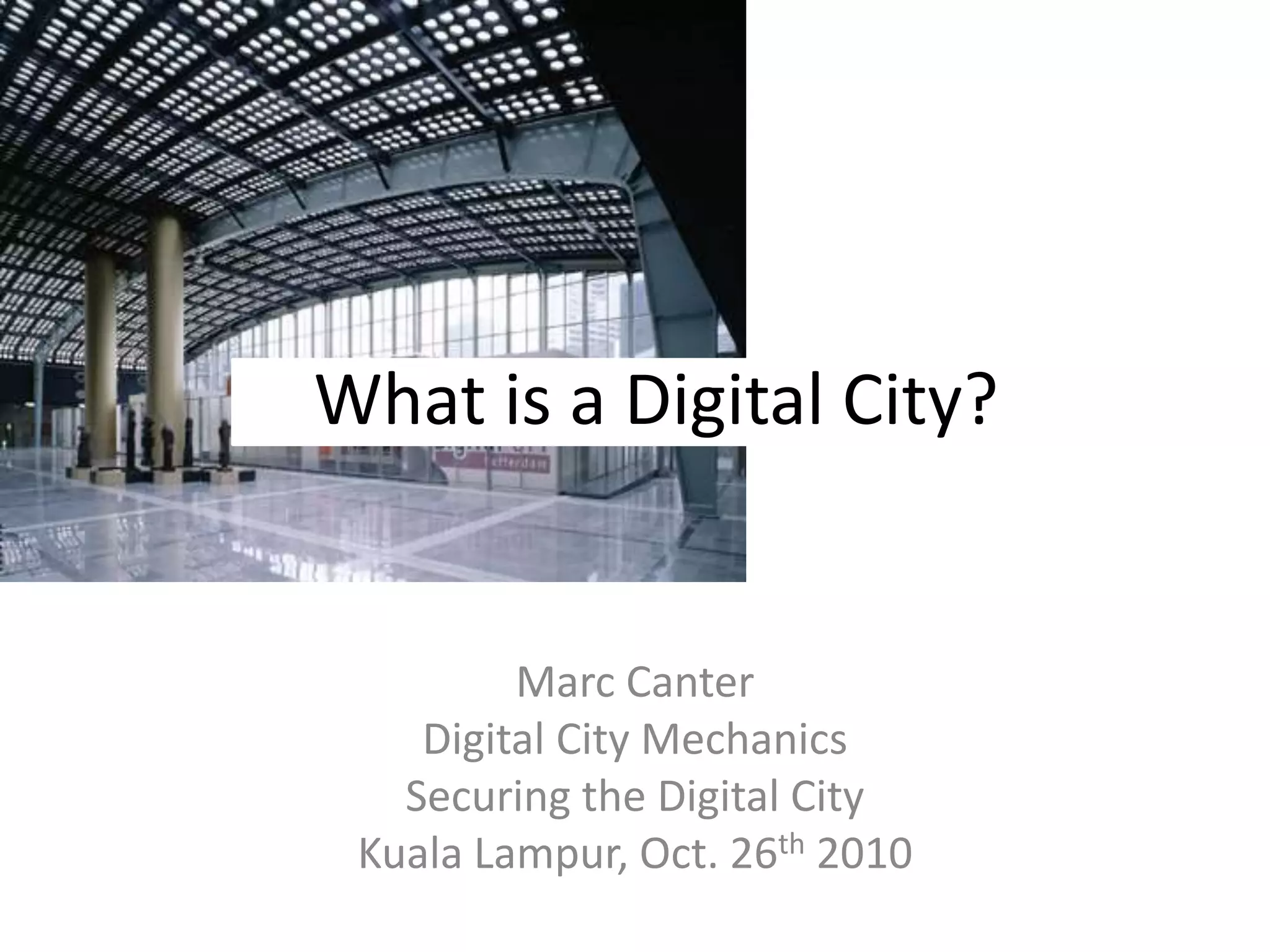 What is a digital city | PPT