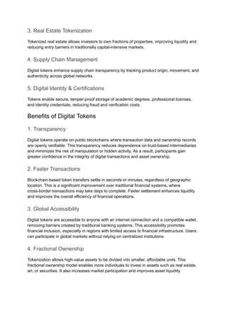 What is a Digital Token? Meaning, Types, Use Cases & Future Explained | PDF