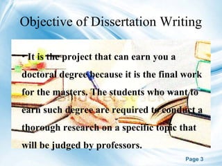 What is a dissertation. definition of dissertation. | PPT