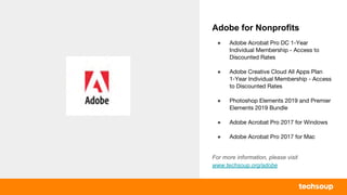 What is Adobe Creative Cloud and How Can Nonprofits Use It? | PDF