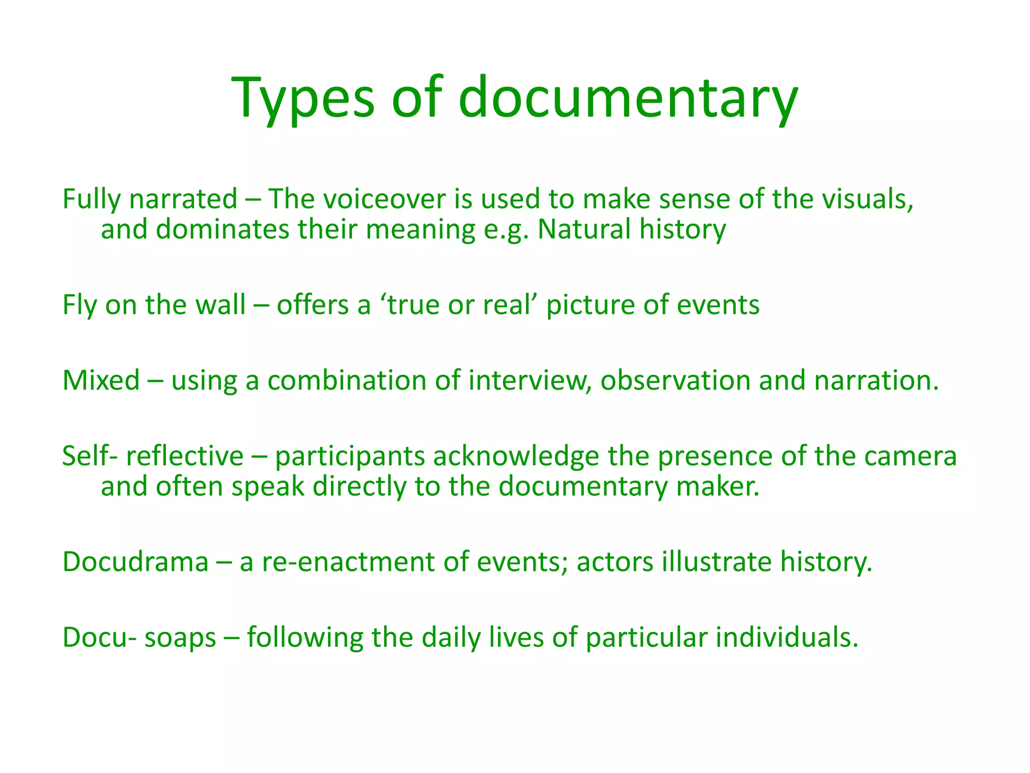 What is a documentary | PPT