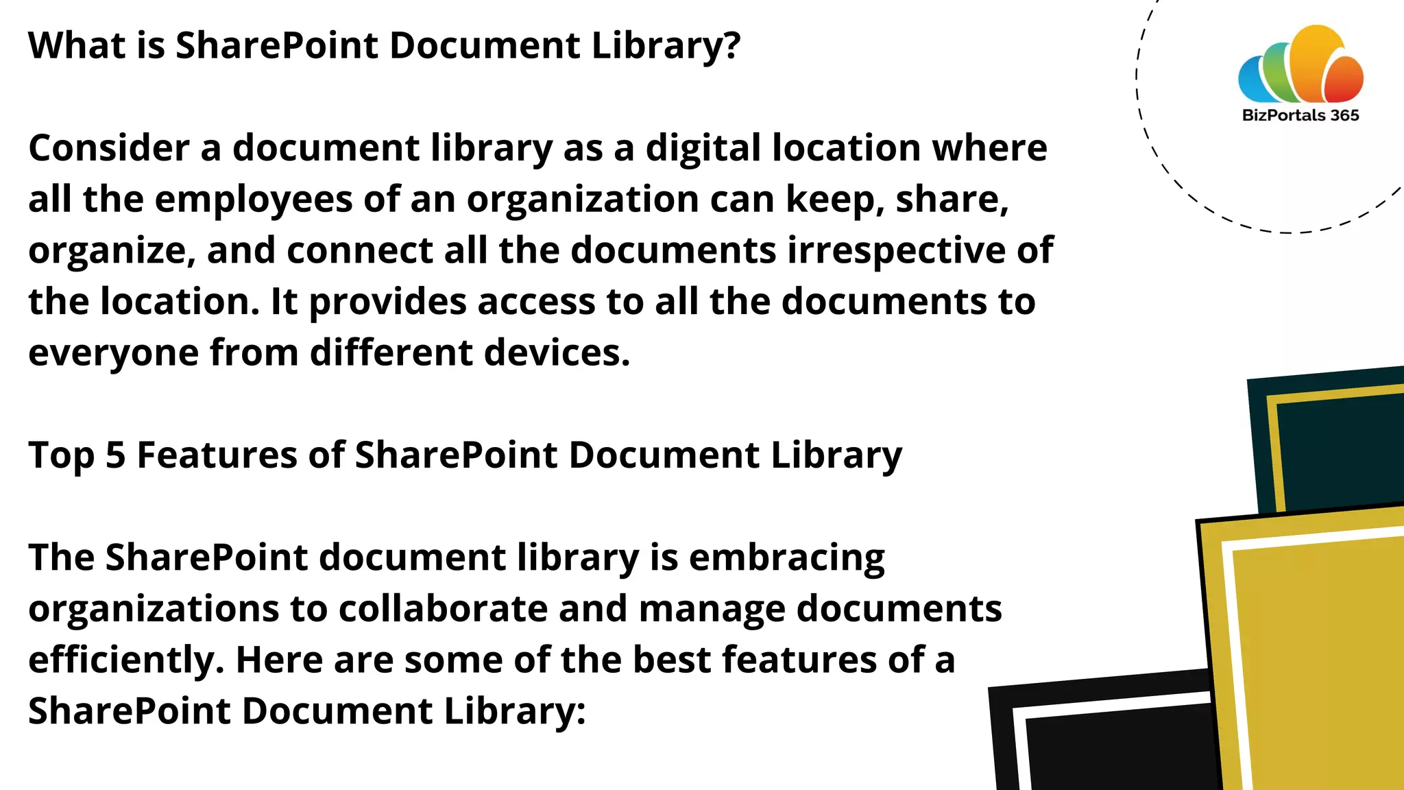What is a document library in SharePoint? | PDF