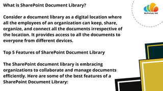 What is a document library in SharePoint? | PDF | Operating Systems ...
