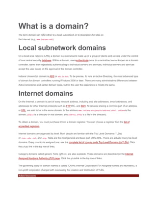 What is a domain | PDF