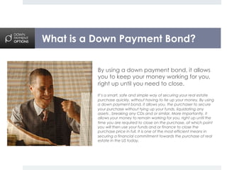 What is a down payment bond? | PDF