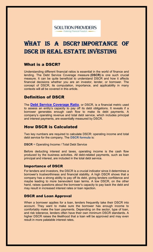 What is DSCR Loans? .pdf