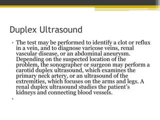 What Is a Duplex Ultrasound? | PPTX