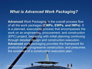 Advanced Work Packaging in Construction: An Introduction | PPTX
