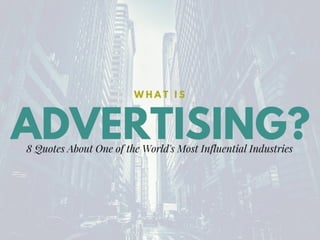 What is Advertising? | PPT
