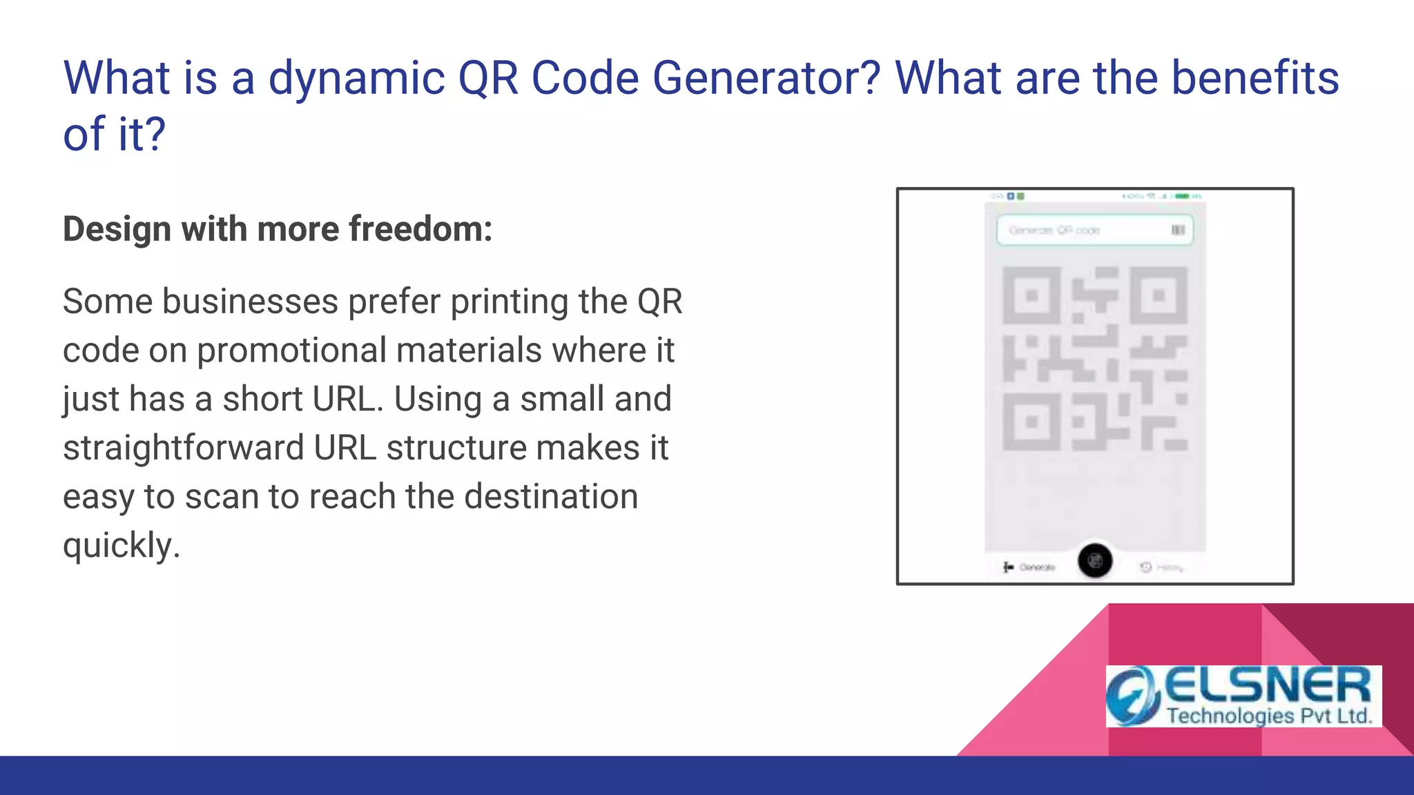 What is a dynamic qr code generator what are the benefits of it | PPT