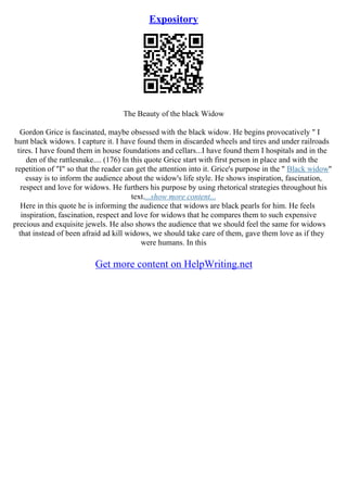 What Is A Expository Essay Example | PDF