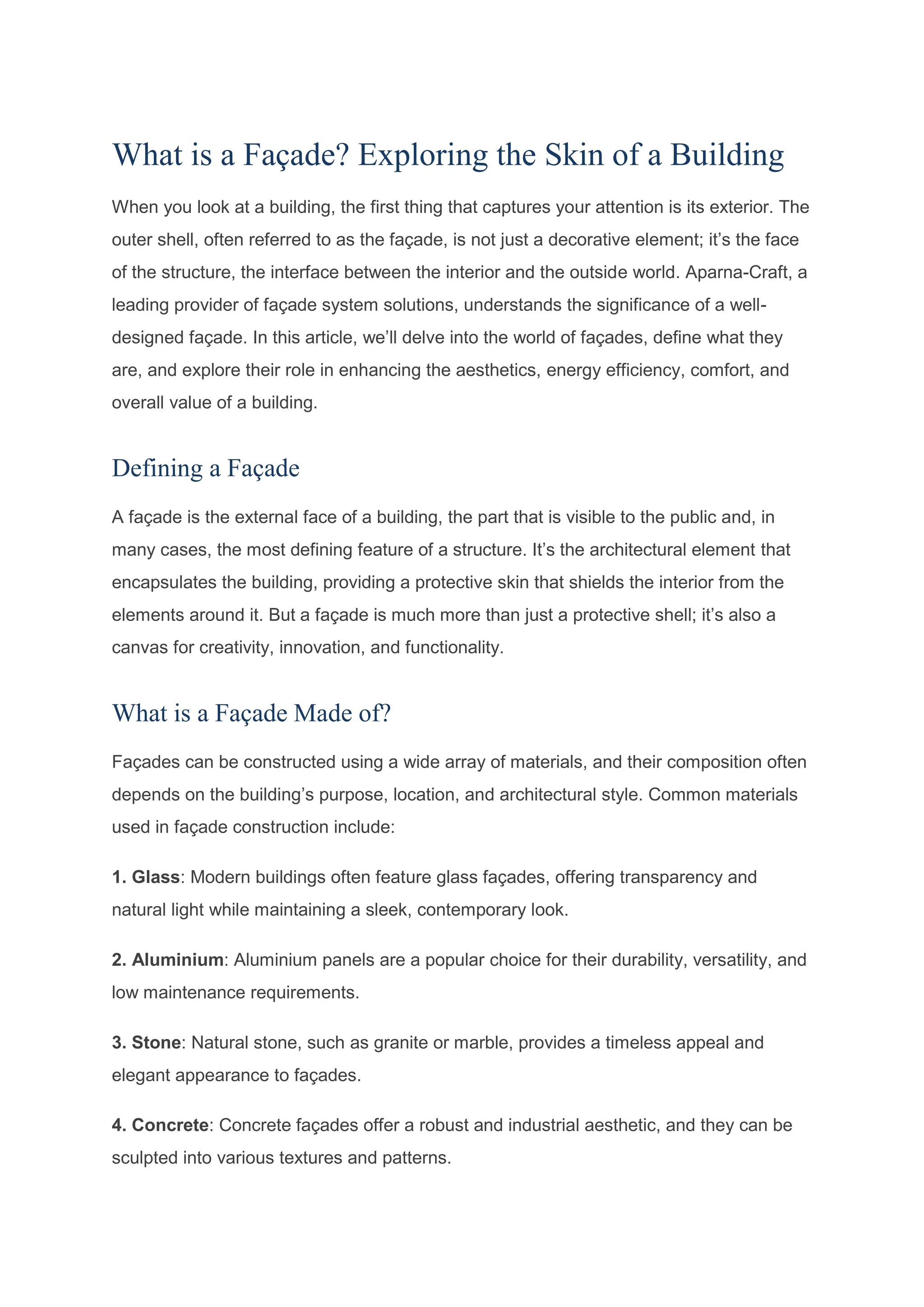 What is a Façade | DOCX