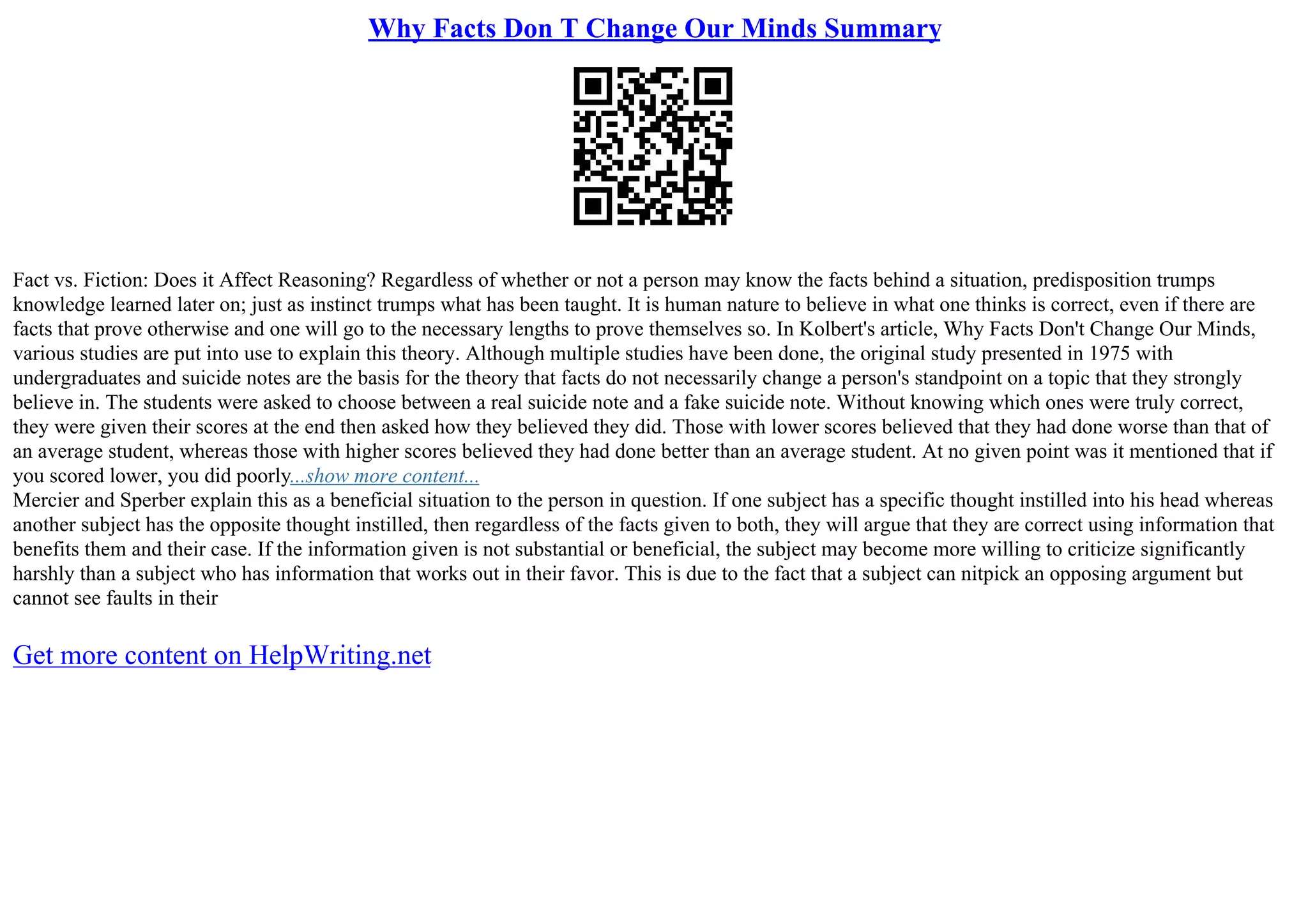 What Is A Fact-Based Story | PPT