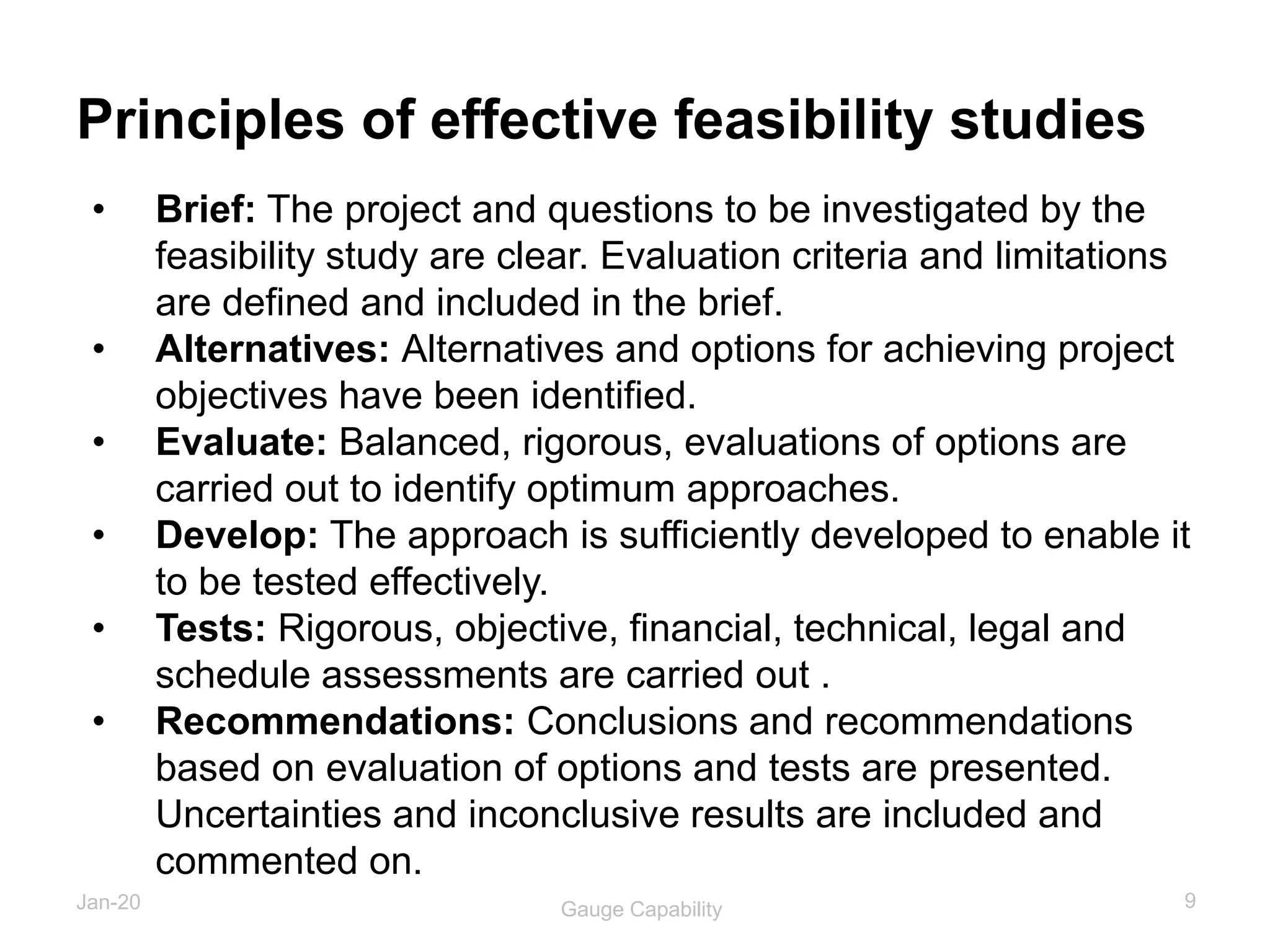 What is a feasibility study? | PPT