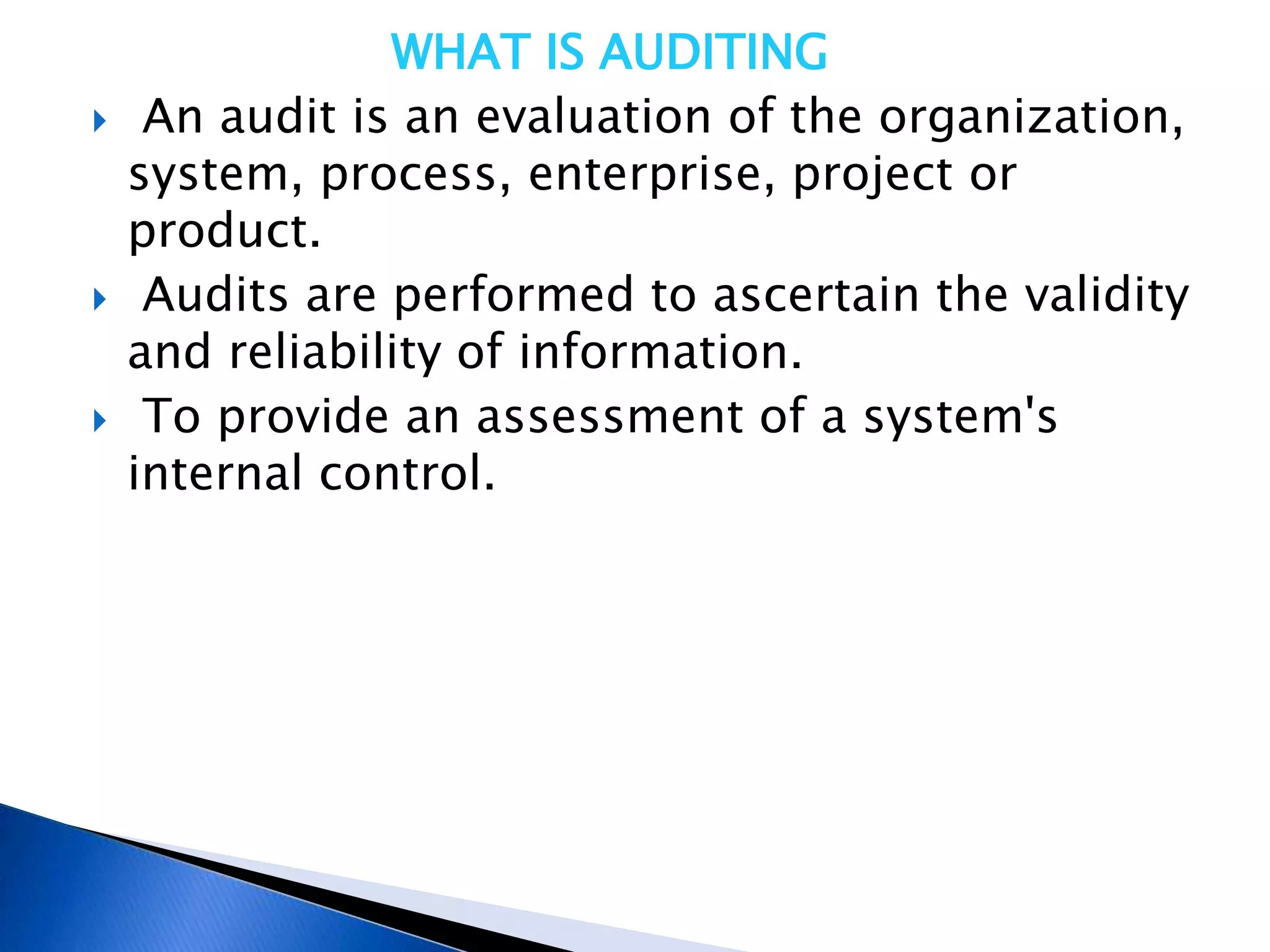 financial statement audit NGO | PPTX