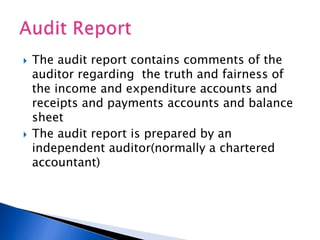 financial statement audit NGO | PPTX | Non-Profit Organizations ...