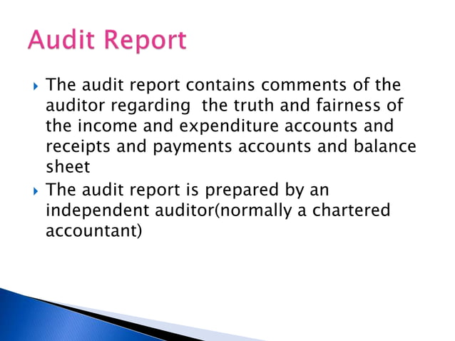financial statement audit NGO | PPTX | Non-Profit Organizations ...