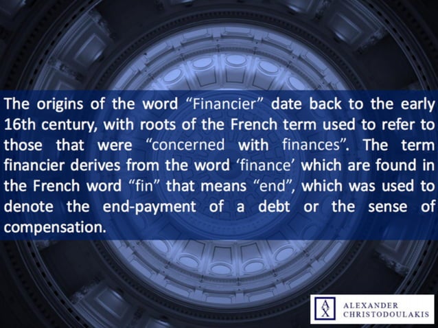 What is a Financier? | PPT