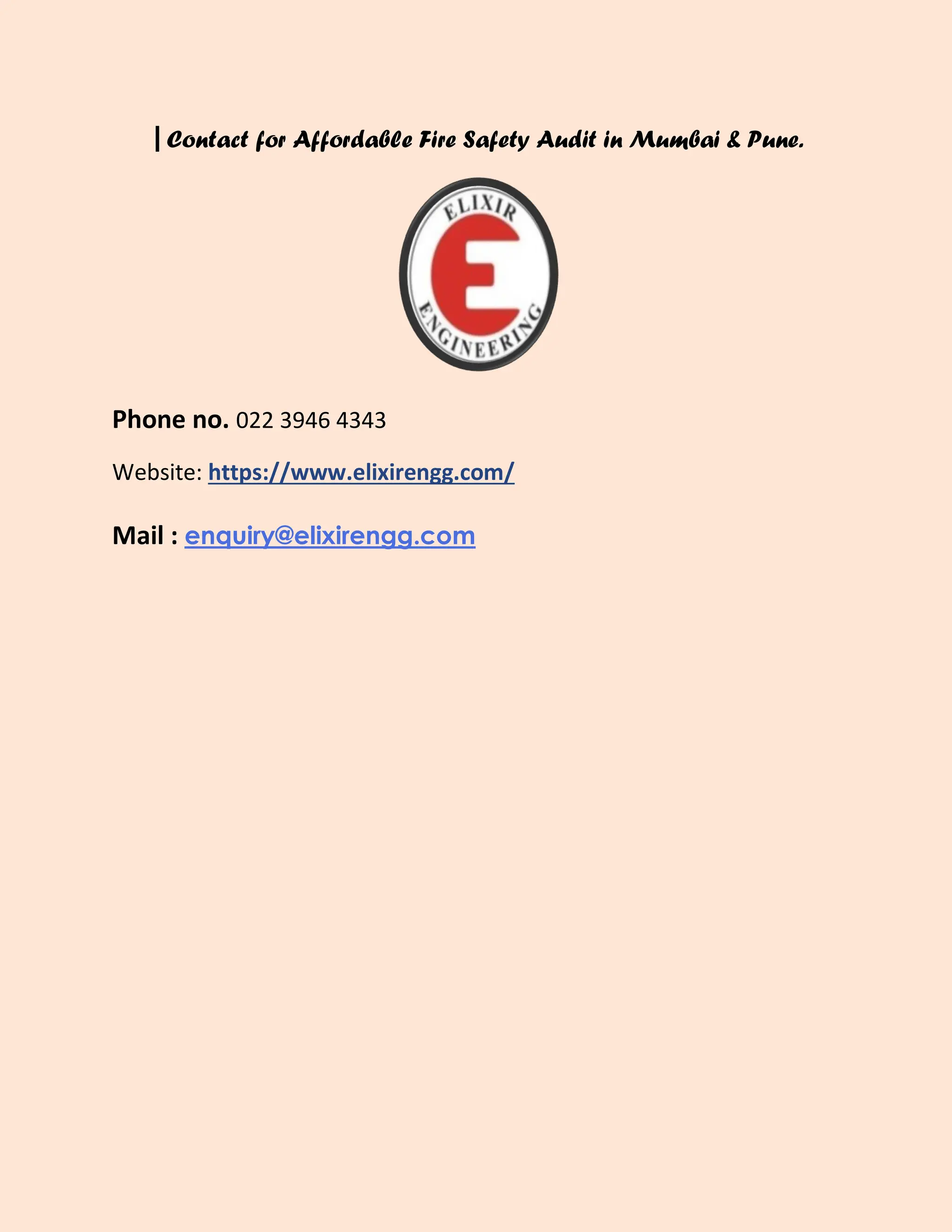 What is a Fire Safety Audit and Its Key Components. | PDF