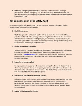 What is a Fire Safety Audit and Its Key Components. | PDF