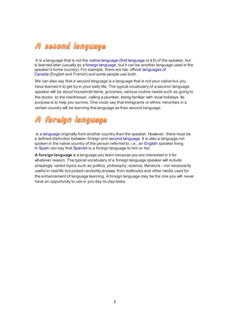 What is a first language | DOCX