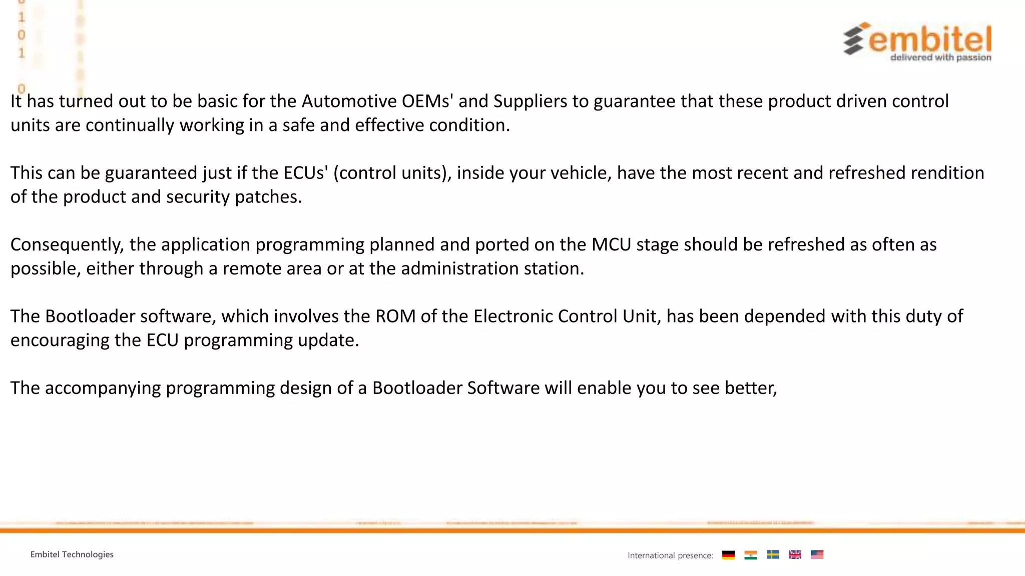 Understanding Flash Bootloader Software and Automotive ECU Reprogramming | PPTX