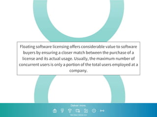 What is a floating software license | PPTX | Operating Systems | Computer Software and Applications