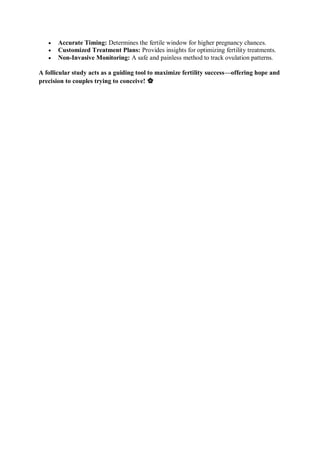 Follicular Study Test Guide Imprimis ivf | PDF