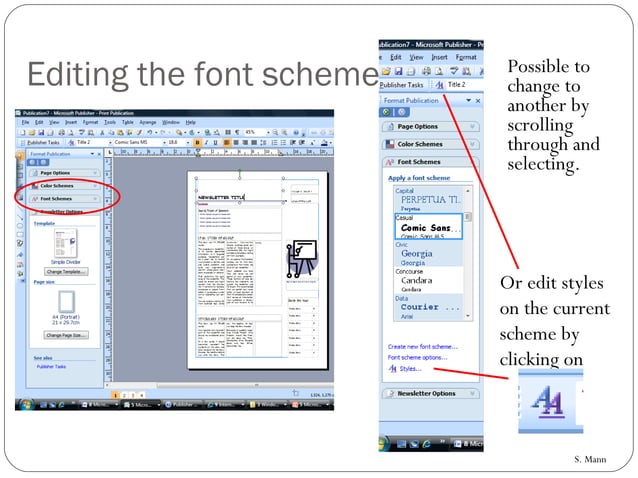 What Is A Font Style in Publisher 2007 | PPT