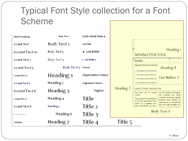What Is A Font Style in Publisher 2007 | PPT