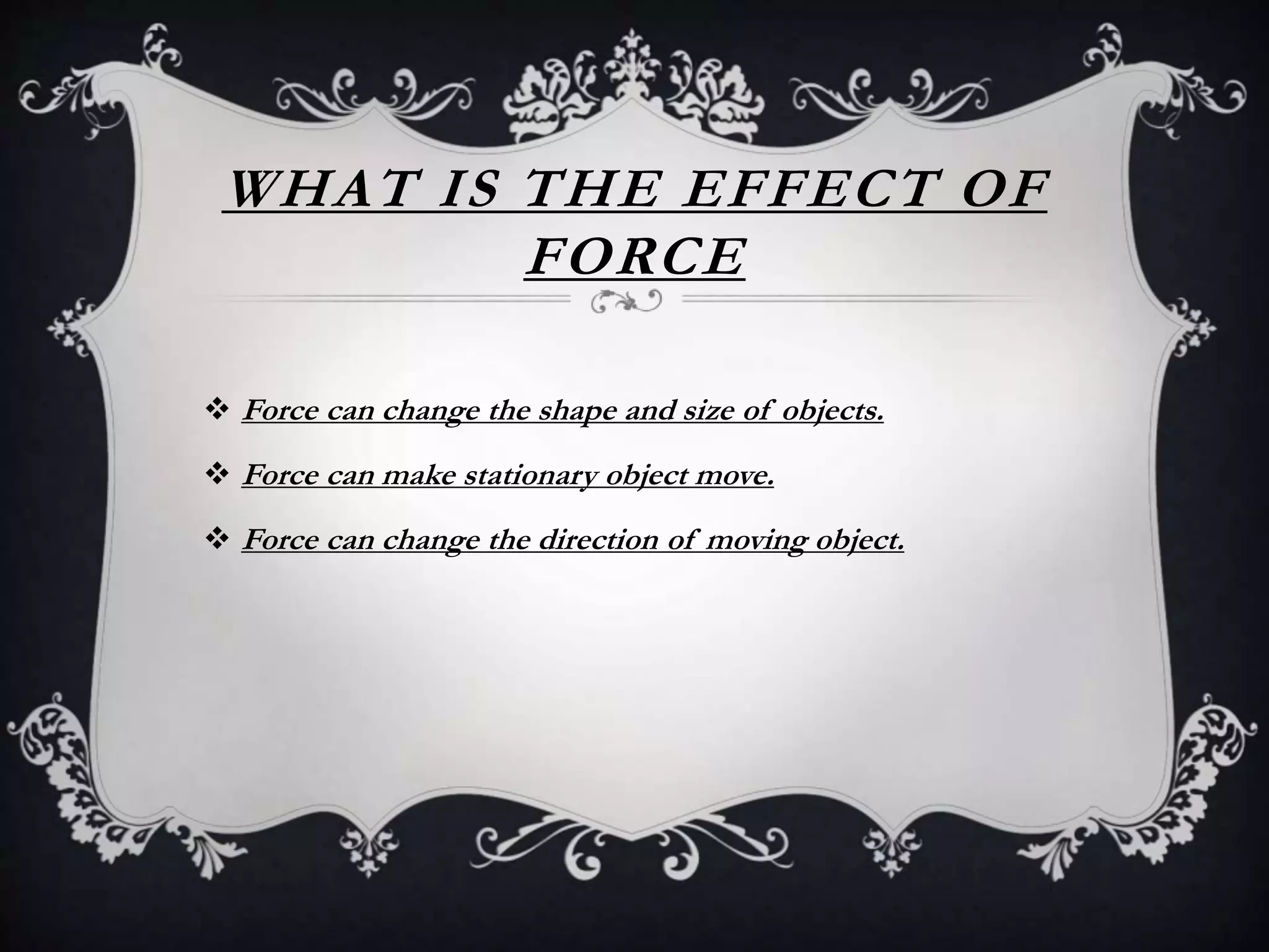 What is a force | PPT