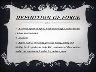 What is a force | PPT