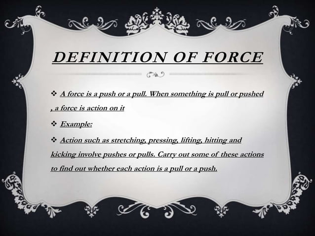 What is a force | PPTX