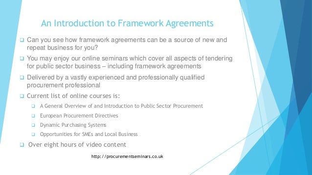 What is a Framework Agreement