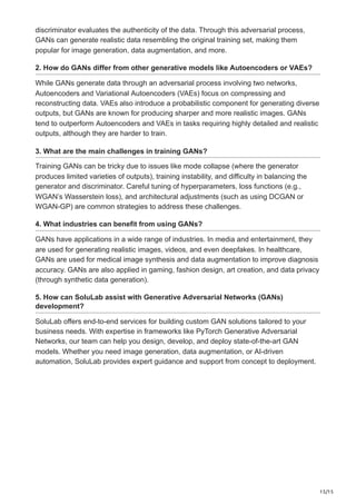 What is a GAN Generative Adversarial Networks Guide.pdf