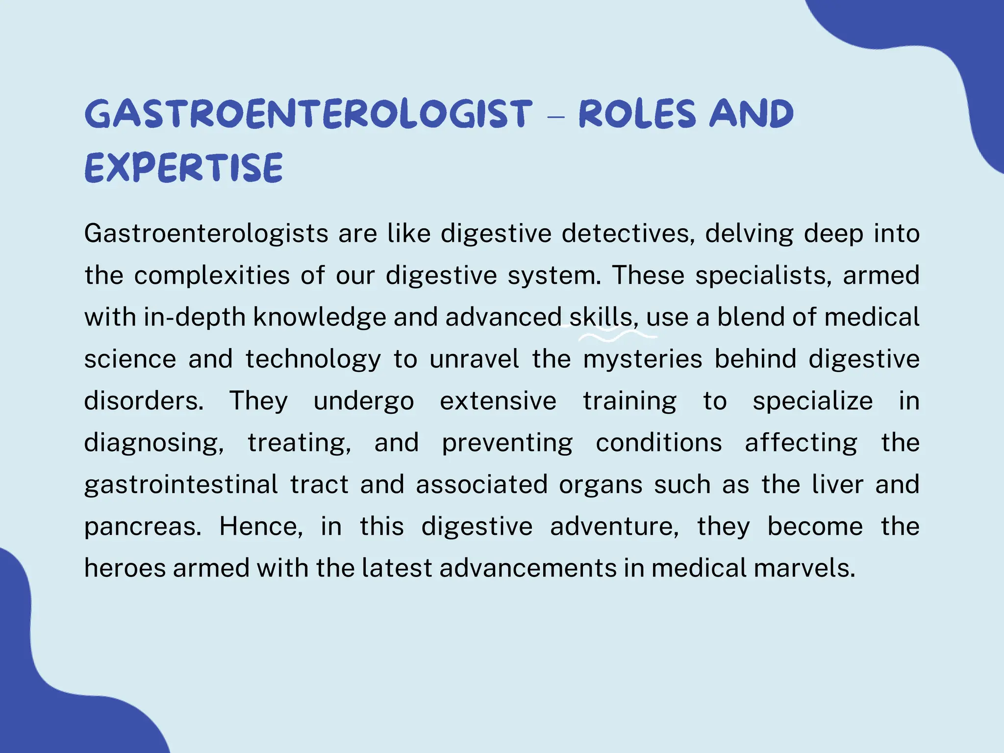 What is a gastroenterologist and what do they treat? | PPTX