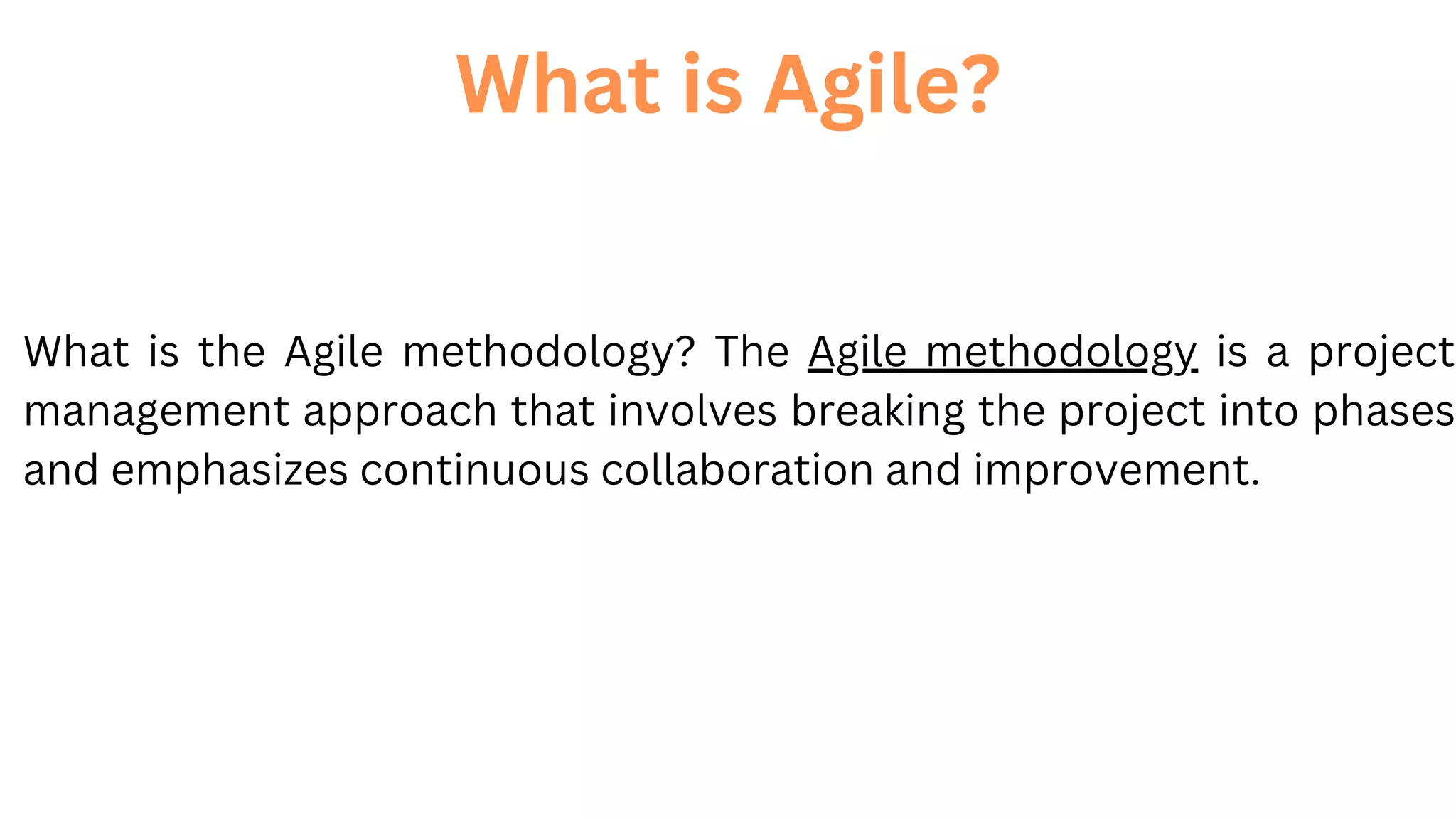 What is Agile.pdf | Computer Software and Applications | Computing