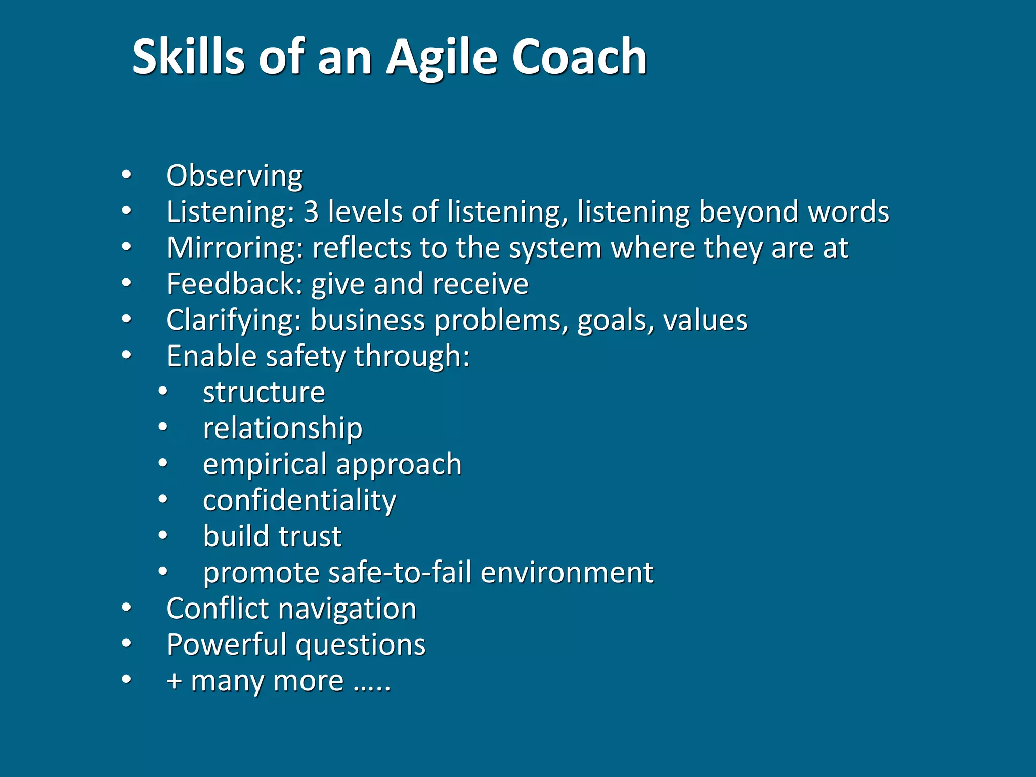 What is agile coaching | PPTX