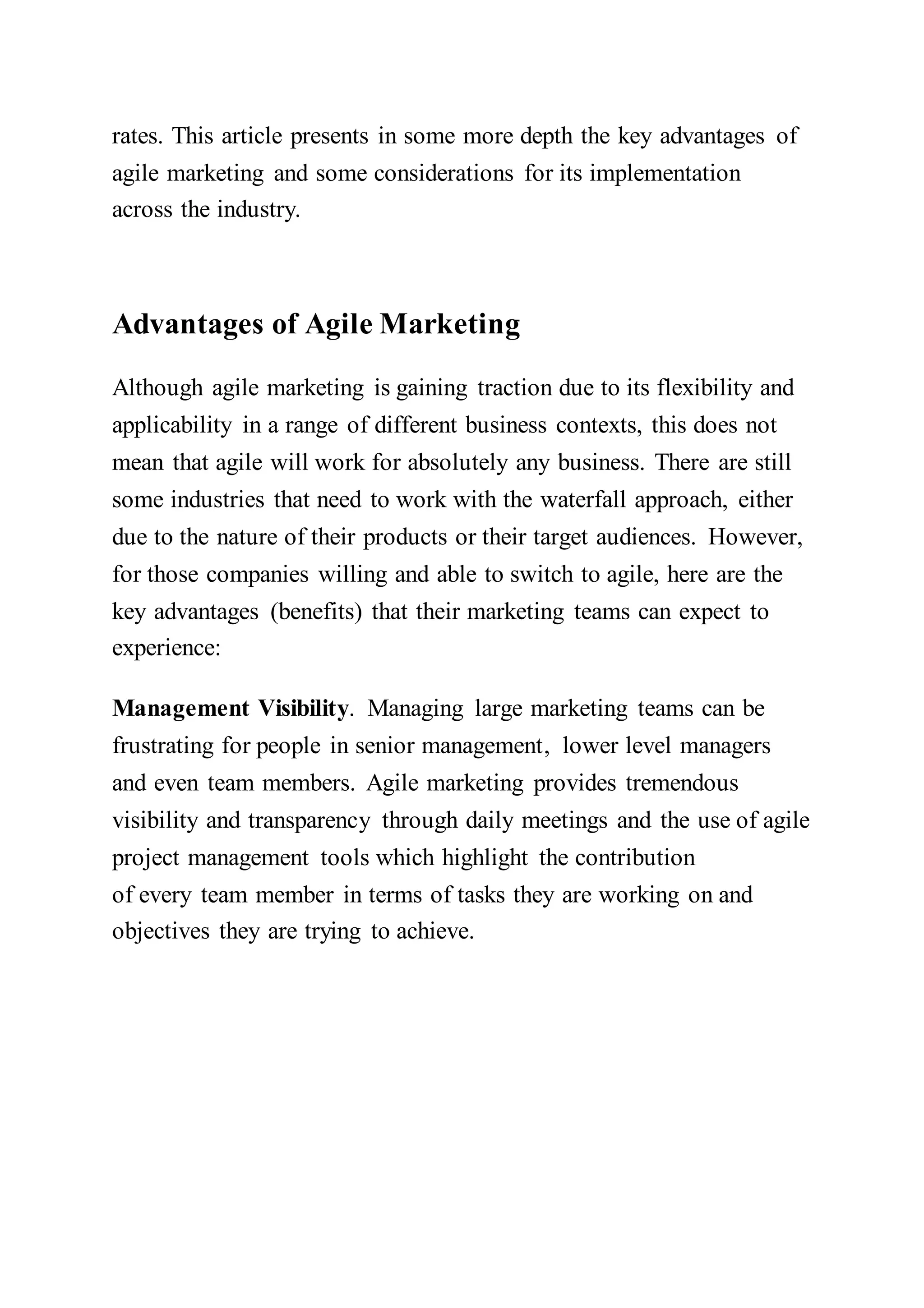 What is agile marketing? | PDF | Marketing and Advertising | Business