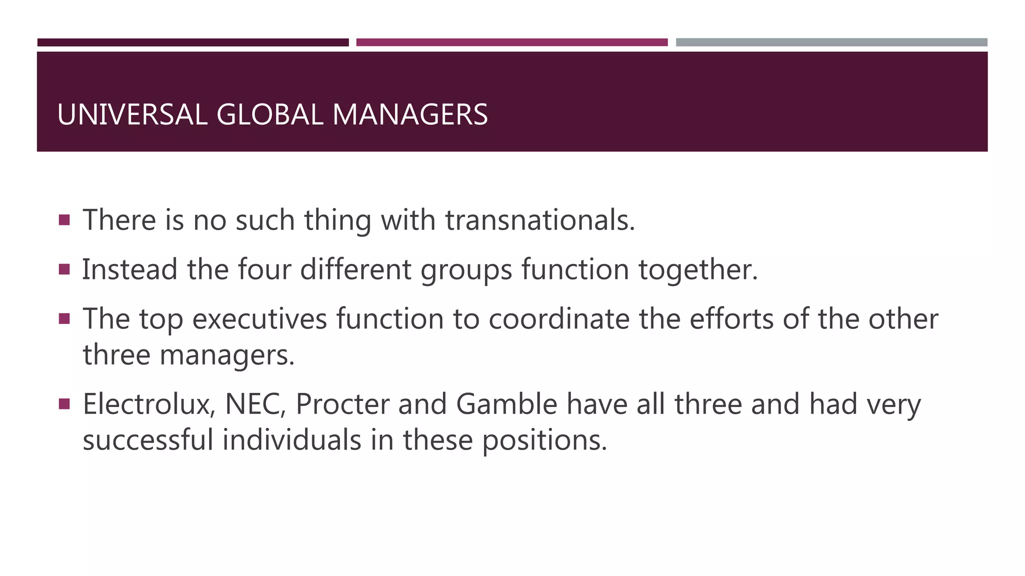 What is a global manager | PPT