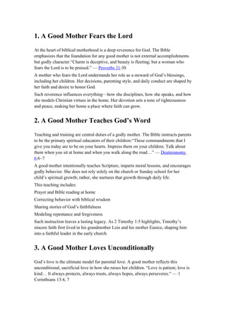 What Is a Good Mother According to the Bible.docx