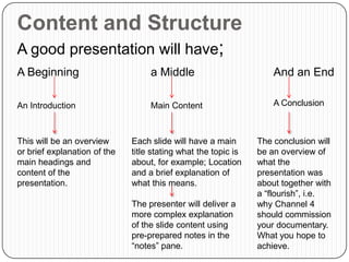 What is a good presentation | PPTX
