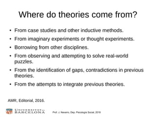 What is a (good) theory | ODP