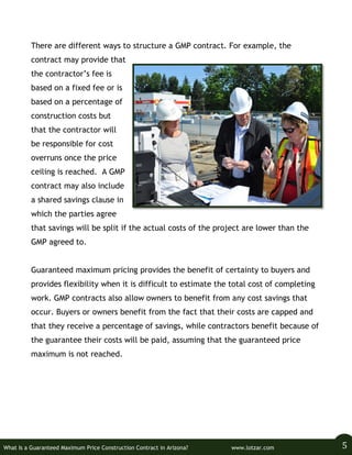 What is a Guaranteed Maximum Price Construction Contract in Arizona? | PDF